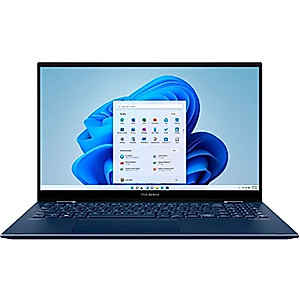 Best Notebooks Zenbook Pro 15 Flip Q539ZD 15.6-inch OLED 2-in-1 Touch Screen 12th Gen i7-12700H Intel Arc A370M Graphics, 4GB GDDR6 Window Hello Active Stylus (1TB SSD|16GB RAM|11 Home), Azurite Blue