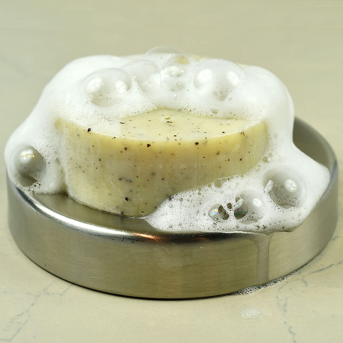 Seattle Sundries | Anise & Tea Tree Soap for Men & Women - 1 (4oz) Natural Odor Fighting Hand Made Bar Soap in a Reusable Travel Tin - Fly Fishing Gift for Men