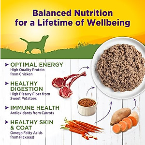 Wellness Complete Health Natural Wet Canned Dog Food, Lamb & Sweet Potato, 12.5-Ounce Can (Pack of 12)