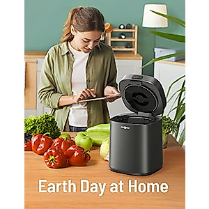 Paris Rhône Smart Waste Kitchen Composter, FoodCycler Eco-Friendly Electric Kitchen Compost Bin Sustainable Indoor Countertop Food Cycler with 3 Modes, Odor-Free, Fertilizes Your Garden