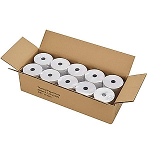 Solar-Power 3 1/8 Thermal Paper 10 Rolls for POS Cash Register Receipt Paper Roll 1-Ply Bond((3-1/8 inch x 230 feet)