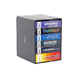 Regal Games Mega Card Family Game Pack with Canasta, Spoons and a Spork, Garbage, ScorZo, The Goodge Rules, and Banapples Decks