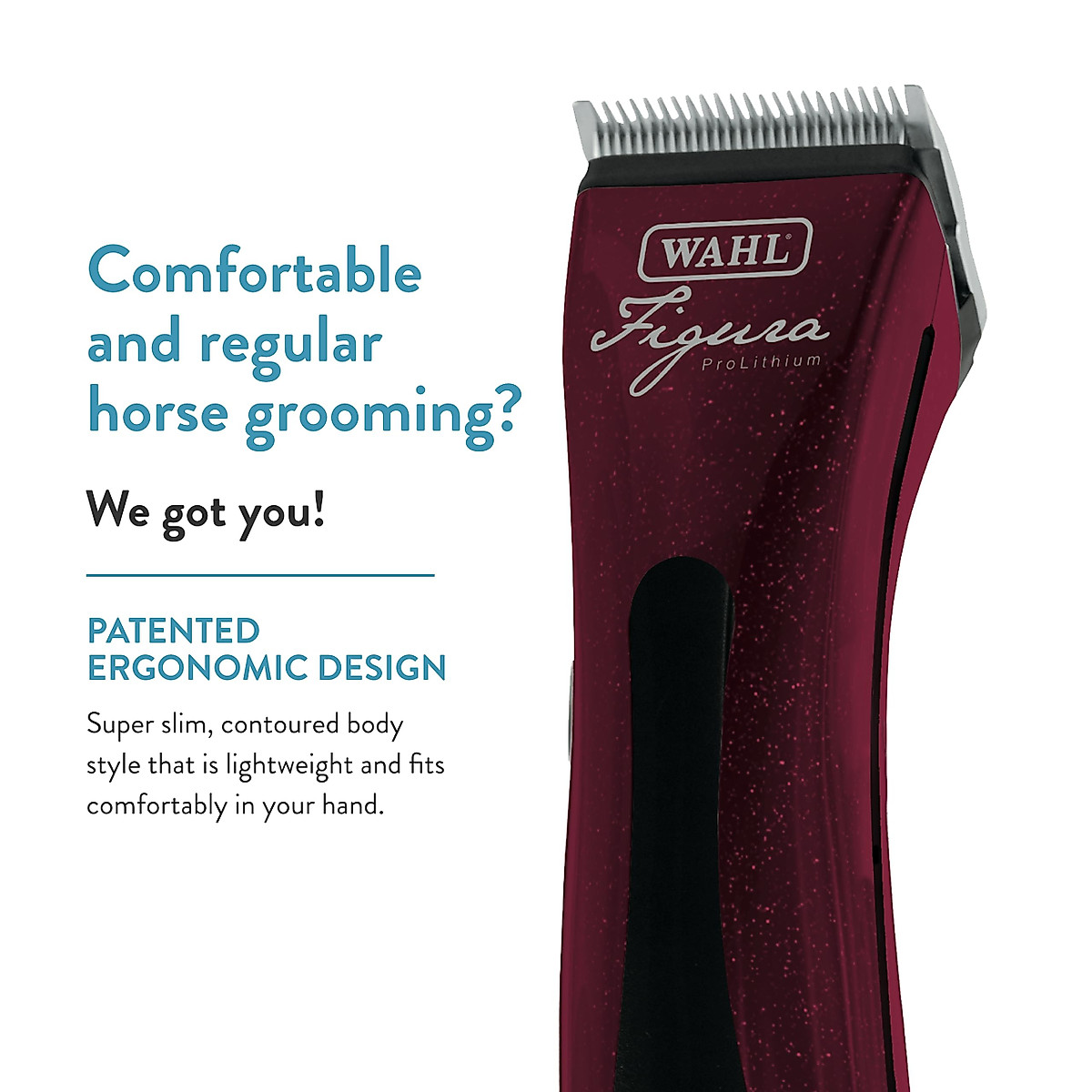 Wahl Professional Animal Figura Equine Horse Cordless Clipper Kit - Metallic Red