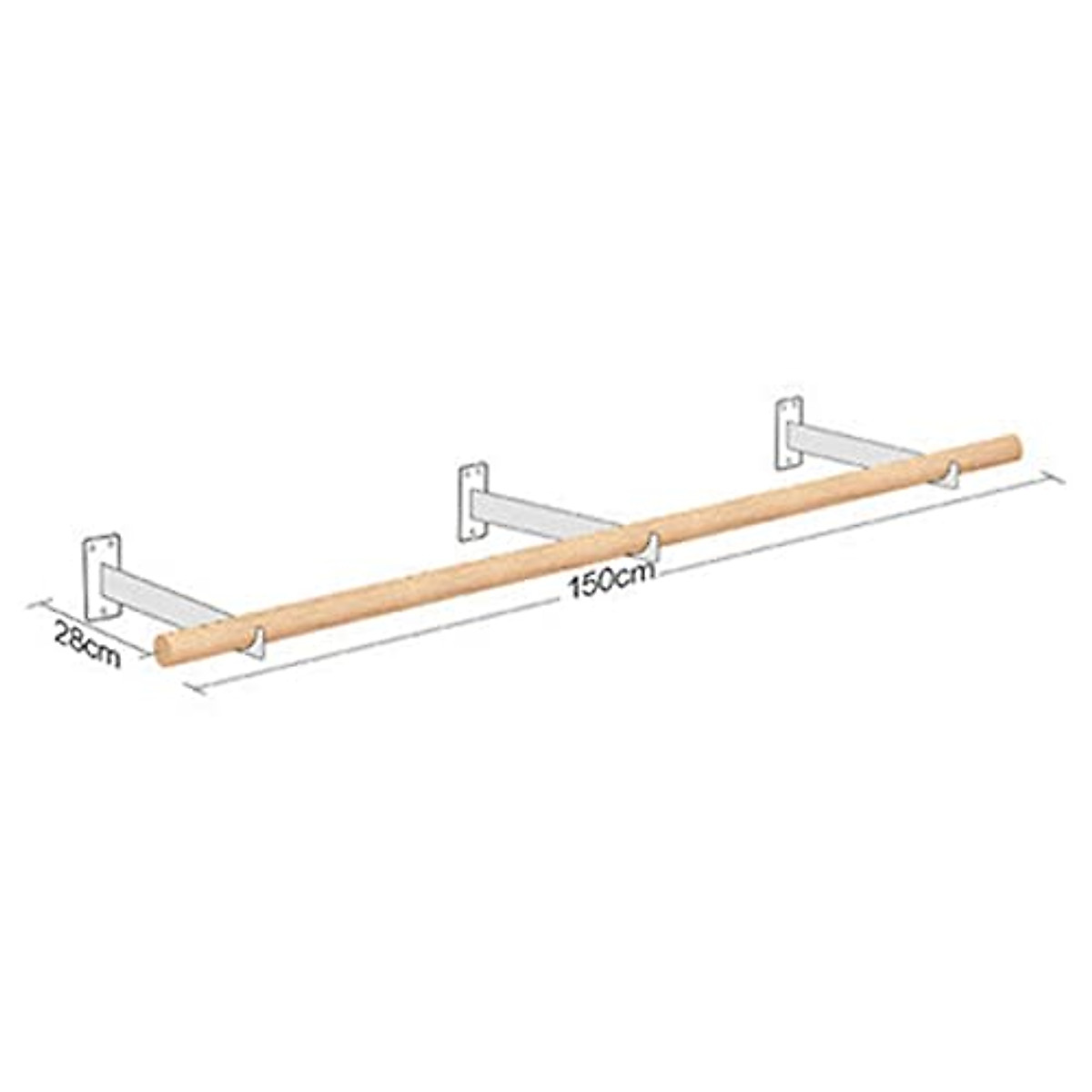 Industrial Pipe Clothing Rack Wall Mounted Real Wood Shelf,retail Store Garment Rack Display Rack Commercial Clothes Racks,pipe Shelving Floating Shelves Wall Shelf,space-saving Hanging Clothes Rack