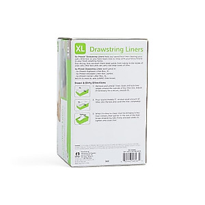 So Phresh Drawstring Liners for Highback Boxes for Cats, 43" L X 21.25" W, Count of 30