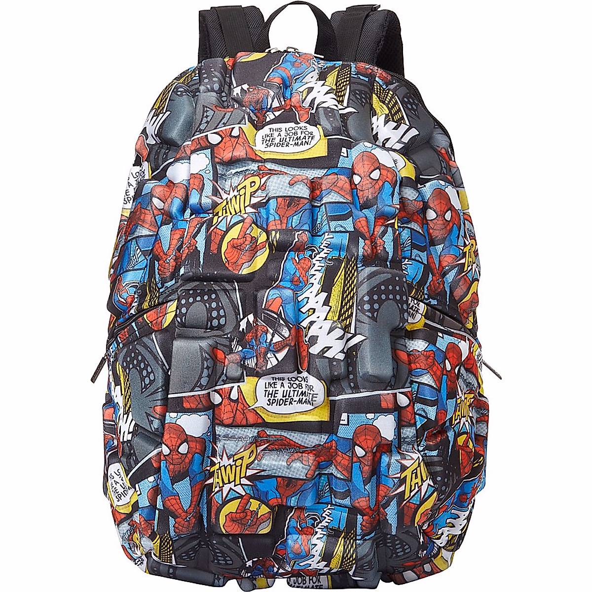 Madpax Marvel Spiderman Comic Strip Backpack, Multi/Black, One Size