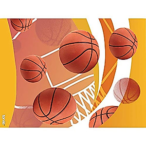 Tervis Basketballs Net & Golden Background Made in USA Double Walled Insulated Tumbler Travel Cup Keeps Drinks Cold & Hot, 24oz, Lidded