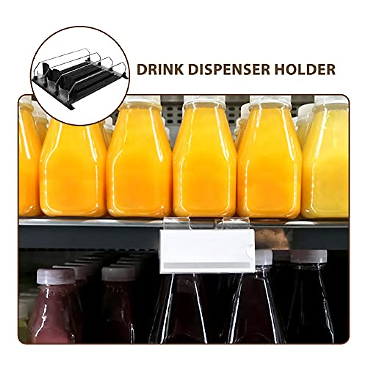 Soda can Organizer Drink Organizer for Fridge, Automatic Can Fridge Organizer 3Pcs Self Pushing Drink Organizer For Refrigerator Beverage Dispenser