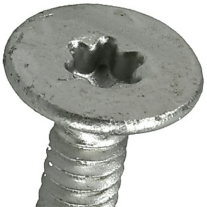 Power Pro Premium Self-Drilling Metal Screws, Epoxy Coated Steel, Wafer Head Wood to Metal Winged Point Screws, Silver, #10 x 1-7/16 inches, Box of 68 Screws