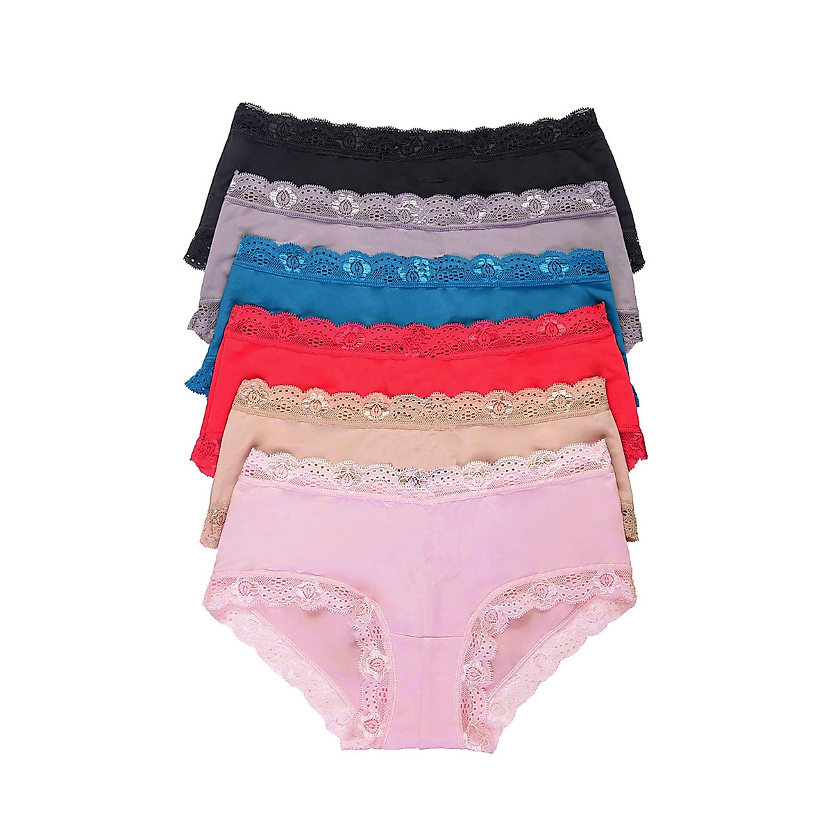 Iheyi 12 pieces Underwear Basic Women Assorted Bikini Panty S M L XL (Small)