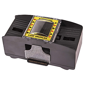 Automatic Card Shuffler I Card Shuffler 2-Deck Automatic I Electric Card Shuffler Casino Equipment I Playing Card Shuffler for Uno, Phase 10, Blackjack, Skip Bo, Texas Hold em, Poker, Home Card Games
