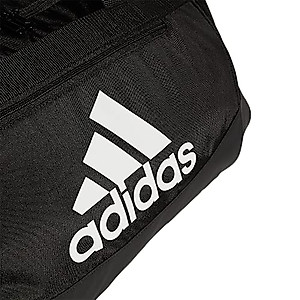 adidas Unisex adult Defender 4 Medium Duffel Bag, Black/White, One Size