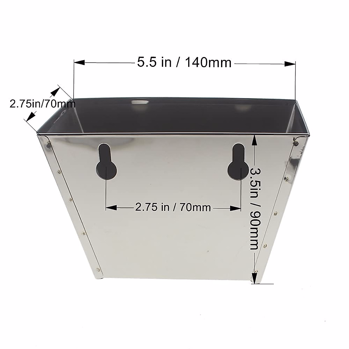 HAIICEN Stainless Bottle Cap Opener Wall Mounted Beer Bottle Opener with Cap Catcher Matte Silver