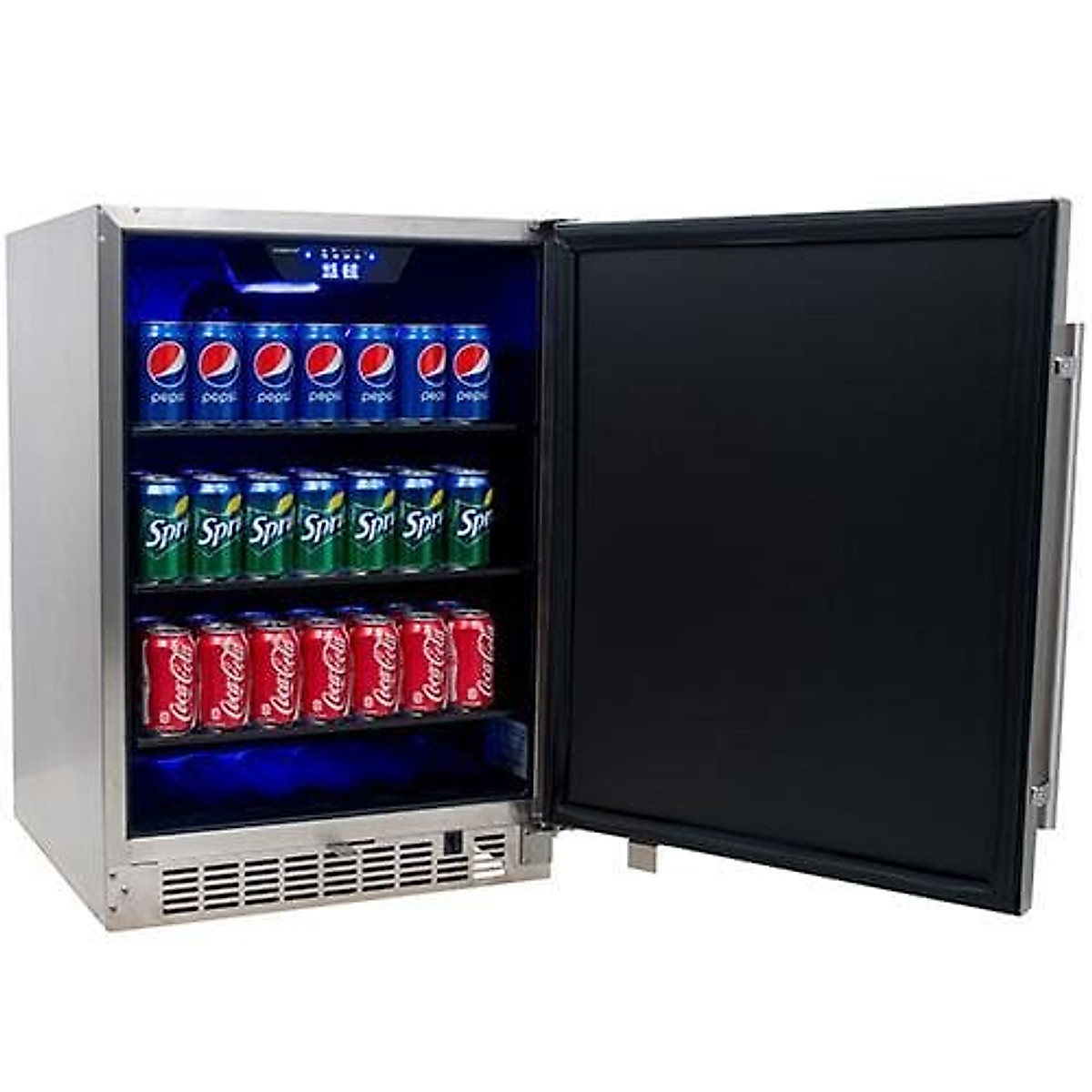 EdgeStar CBR1501SSOD 24 Inch Wide 142 Can Built-In Outdoor Beverage Cooler