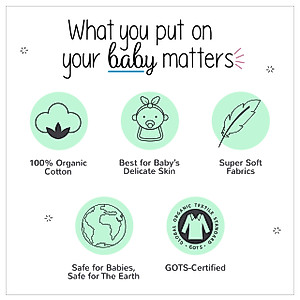 Lamaze Organic Baby Girls Stretchie One Piece Sleepwear, Baby and Toddler, Zipper, Pink Fruit, 9 Months