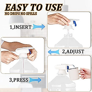 FOCHIER F Automatic Drink Dispenser, 2PCS Electric Tap for Milk Juice, Drink Dispenser with Stainless Straw Cleaning Brush, Milk Dispenser for Kids, Beverage Dispenser for Party Wedding