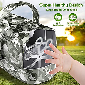 Bubble Machine Durable Automatic Bubble Blower, 18000+ Big Bubbles Per Minute Bubbles for Kids Bubble Maker Operated by Plugin or Batteries Bubble Toys for Indoor Outdoor Birthday Party