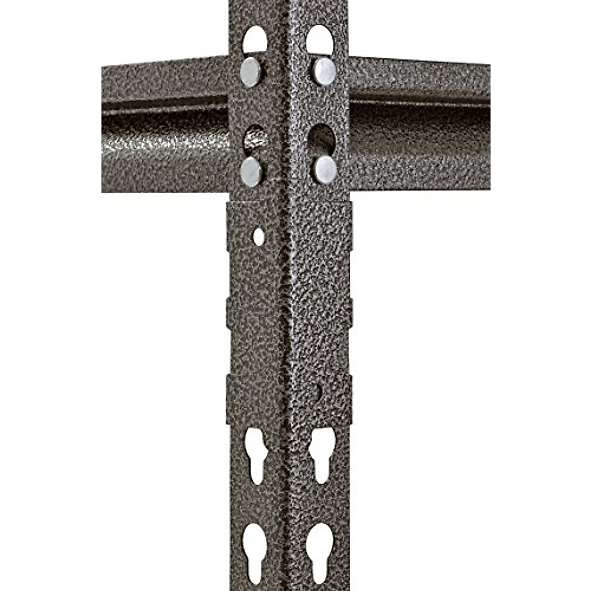 Muscle Rack UR482472PB5PAZ-SV Silver Vein Steel Storage Rack, 5 Adjustable Shelves, 4000 lb. Capacity, 72" Height x 48" Width x 24" Depth