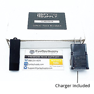 Small Mini Voice Activated Audio Recorder Super Long 576 Hour Storage Capacity (16GB) | 25 Day Stby Battery | Built in Date & Time Stamp | Easy to Use | Crystal Clear Digital Recording