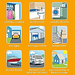 Arm & Hammer Clean Burst Hanging Moisture Absorber and Odor Eliminator - 2 Pack - Traps Moisture for Fresher, Cleaner Air