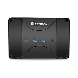 Renogy 50 Amp MPPT Charge Controller 12V MPPT Solar Charge Controller & ONE Core: All-in-one Off-Grid Energy Monitoring Panel with RV Leveling System