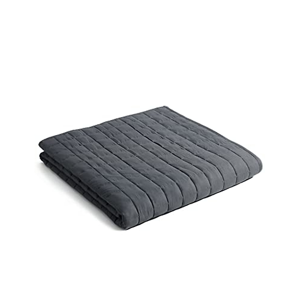YnM Exclusive 15lbs Weighted Blanket, Smallest Compartments with Glass Beads, Bed Blanket for One Person of 140lbs, Ideal for Twin or Full Bed (48x72 Inches, 15 Pounds, Dark Grey)
