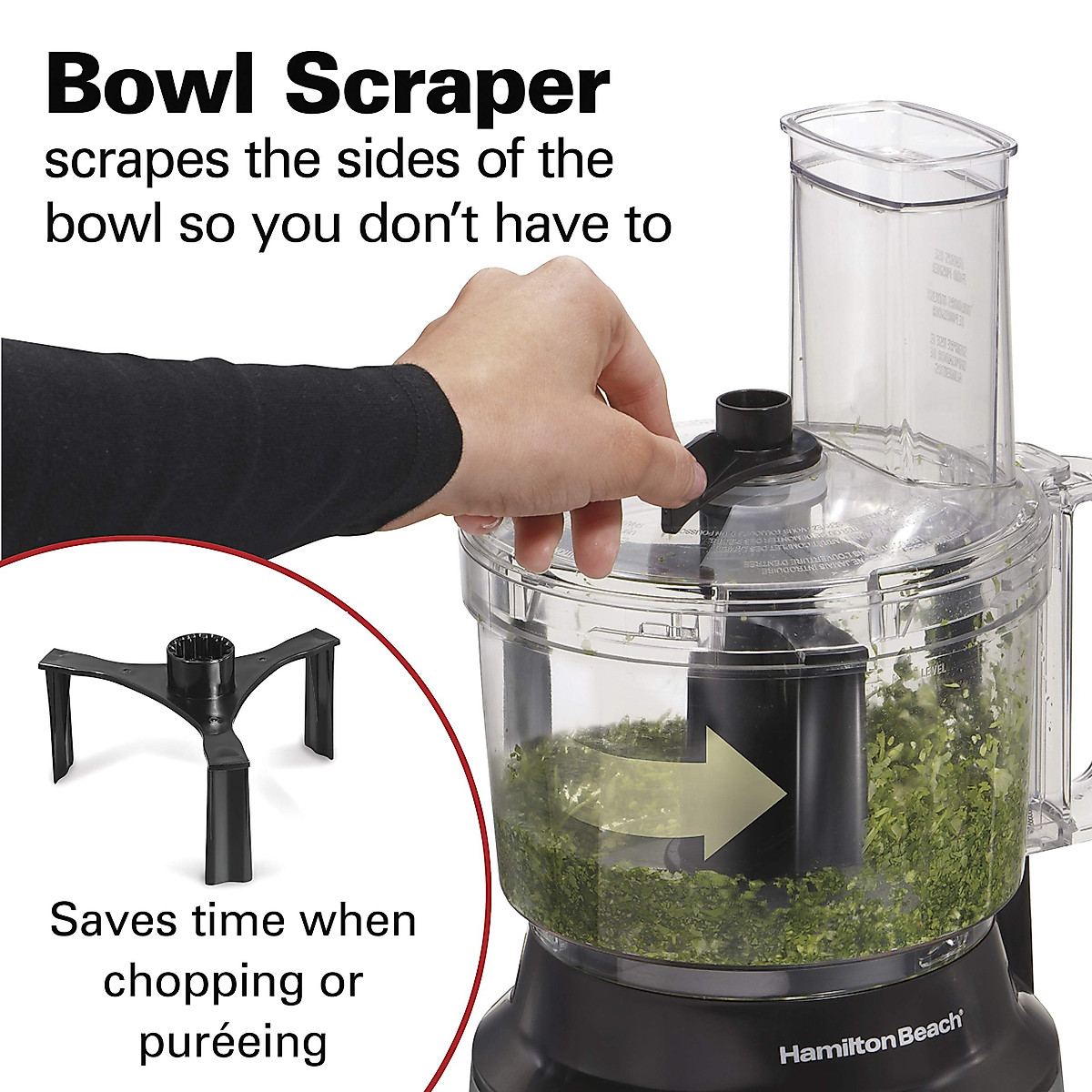 Hamilton Beach Food Processor & Vegetable Chopper + Portable Blender for Shakes and Smoothies