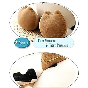 Generic Cow Plush Toy,16 inch Stuffed Animal Throw Plushie Pillow Doll,Soft Fluffy Friend Hugging Cushion-Present for Every Age and Occasion