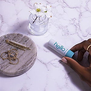 Hello Moisturizing Vegan Lip Balm SPF 15, Sweet Mint, Beeswax Free, Petrolatum Free, and Parabens Free, 0.15 Ounce (Pack of 3)