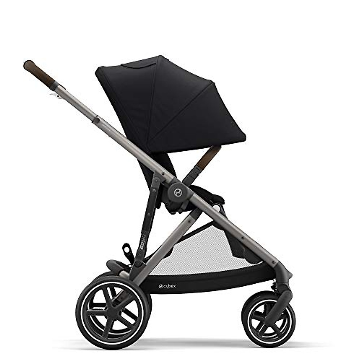 CYBEX Gazelle S Stroller, Modular Double Stroller for Infant and Toddler, Includes Detachable Shopping Basket, Over 20+ Configurations, Folds Flat for Easy Storage, Deep Black