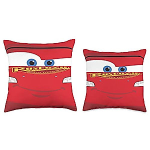 PIXAR Disney Cars Lightning McQueen Throw Pillow, 18x18, Multicolor