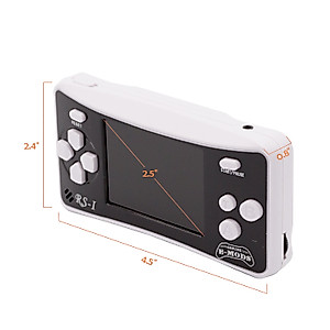 Handheld Games for Kids Adults 2.5" LCD Portable Retro Games Console Built in 162 Classic Electronic Video Games Player with TV Output - Travel Games for Birthday Xmas Gift (Black)