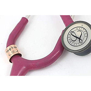 Stethoscope ID Tag - Ring - Littmann - Charm - Personalized Name Tag - Nurse Graduation Gift