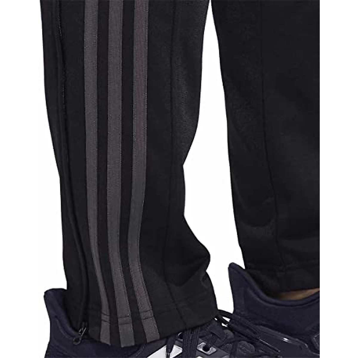 adidas Mens Midweight Essential Tricot Zip Track Pants (as1, Alpha, m, Regular, Regular, Black/Grey Six)