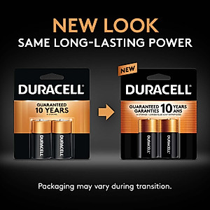 Pyle 50W Portable Megaphone Bullhorn Speaker with Microphone, Alarm Siren & Adjustable Volume - Indoor/Outdoor Use | Duracell Coppertop C Batteries, 8 Count Pack
