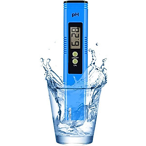 Digital PH Meter, PH Meter 0.01 Resolution Pocket Size High Accuracy Water Quality Tester,Accuracy Pocket Size with 0-14 PH Measurement Range,Suitable for Aquariums, Swimming Pools