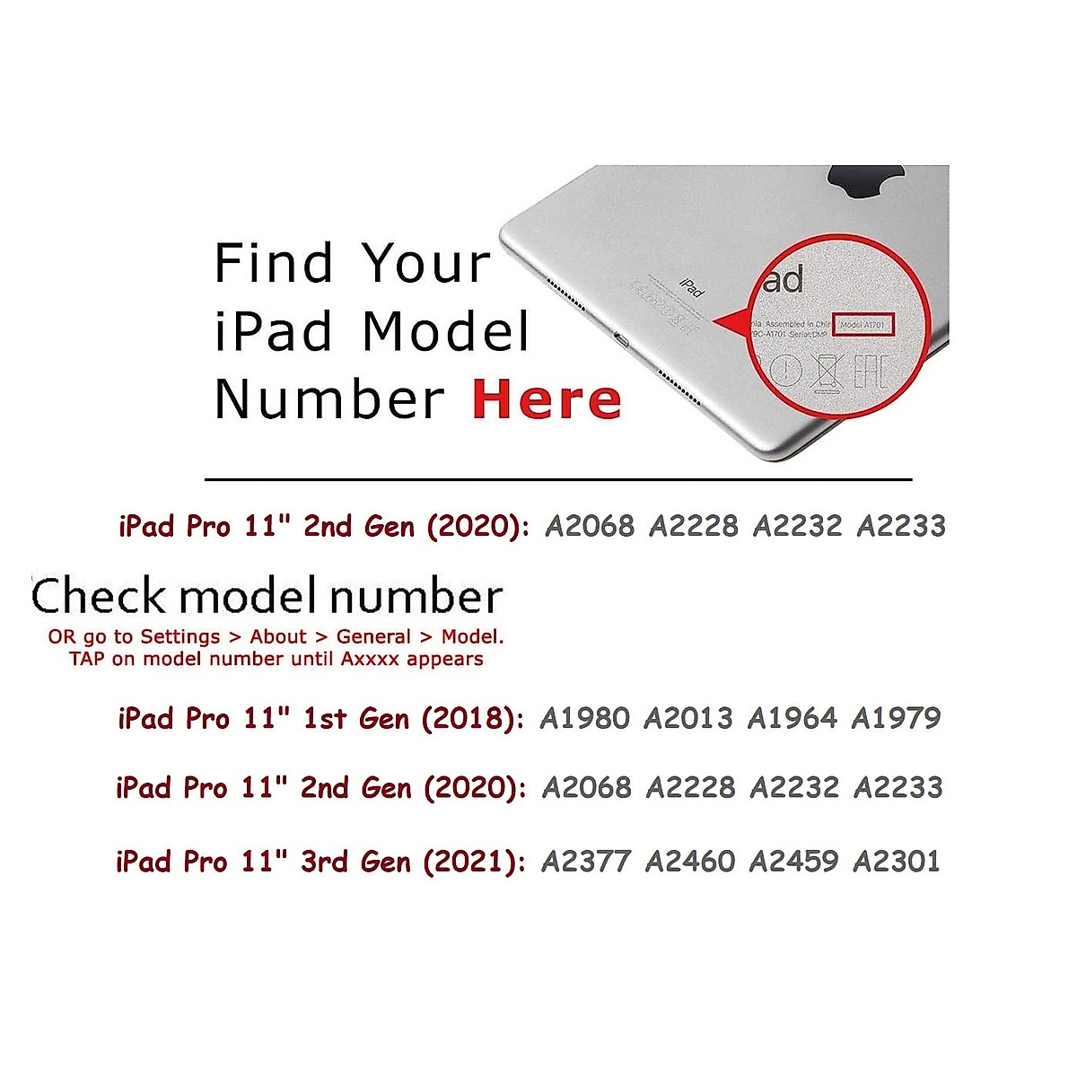 TTIMORE A2224 Battery for iPad Pro 11" 2nd Gen 2020 A2068 A2228 A2232 A2233