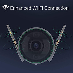 EZVIZ 2 Pack C3N Full HD AI-Powered Outdoor Smart Wi-Fi Security Camera
