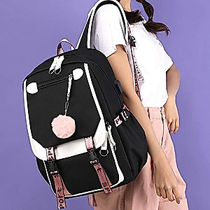 Soaying Backpack for Girls School Backpack Women Travel Breathable Bookbag Laptop Bags Anti Theft USB Charge Backbag