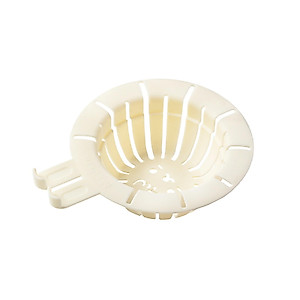 Grebest Bathtub Sink Drainer Kitchen Strainer Stopper Drain Basket Anti-clog Hair Easy Installation Maintenance-free Cream Color