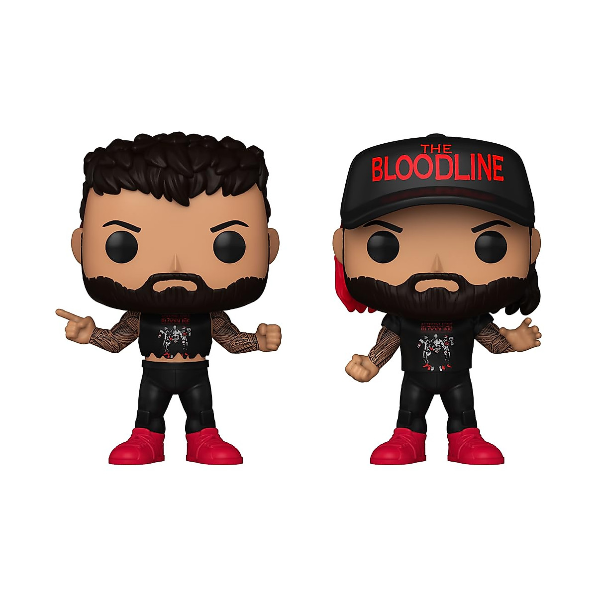 Funko POP! WWE: The Usos: Jey USO & Jimmy USO, 2-Pack - Collectable Vinyl Figure - Gift Idea - Official Merchandise - for Kids & Adults - Sports Fans - Model Figure for Collectors and Display