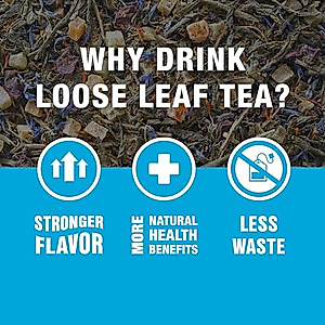 Tiesta Tea - Pineapple Blues | Blueberry Pineapple Green Tea | Premuim Tropical Loose Leaf Tea Blend | Medium Caffeinated Green Tea | Make Hot or Iced Tea & Up to 25 Cups - 2 Ounce Resealable Pouch