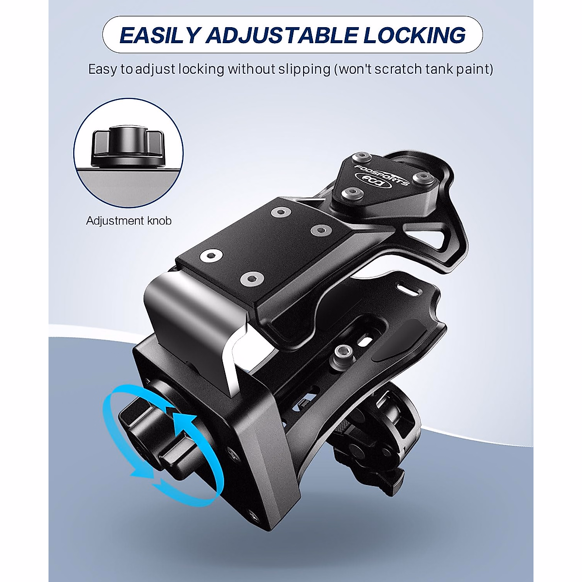 FODSPORTS Motorcycle ATV Cup Holder, Upgraded Motorcycle Drink Holder with 0.5-1.57" Metal Clamp, Universal Water Bottle Holder for Bike Scooter Boat Stroller Golf Push Cart Wheelchair Tractor