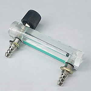 Sorekarain 0.1-1.5L/min LZM-6T Gas Air Oxygen Flowmeter Rotameter with Valve 8mm Hose Barb