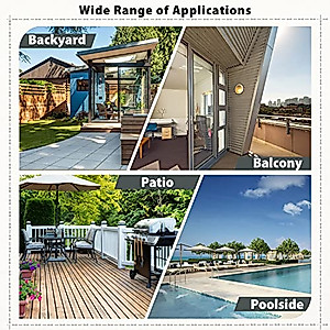 FDW 3 Piece Patio Furniture Sets Wicker Patio Chairs Rattan Outdoor Bistro Set Outdoor Furniture for Backyard Porch Poolside Lawn,Black Cushion