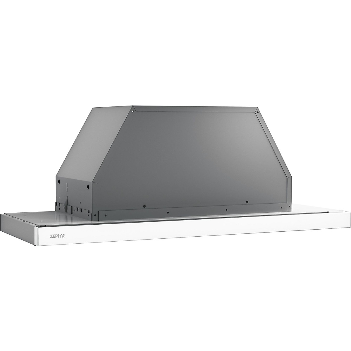 Zephyr ZPI-E30B290 Pisa 180-290 CFM 30 Inch Wide Under Cabinet Range Hood with LumiLight LED Lighting - White