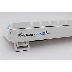 Ducky One 2 Mini Pure White - RGB LED 60% Double Shot PBT Mechanical Keyboard (Kailh Speed Copper)