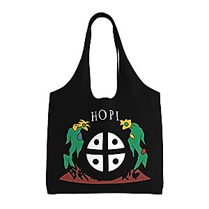 Flag Of The Hopi Nation Canvas Shoulder Tote Bags Reusable Handbags Shopping Bag For Daily Women Or Men