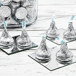 Square Mirror Tiles for DIY Crafts and Home Decorations (2-in, 60-Pack)