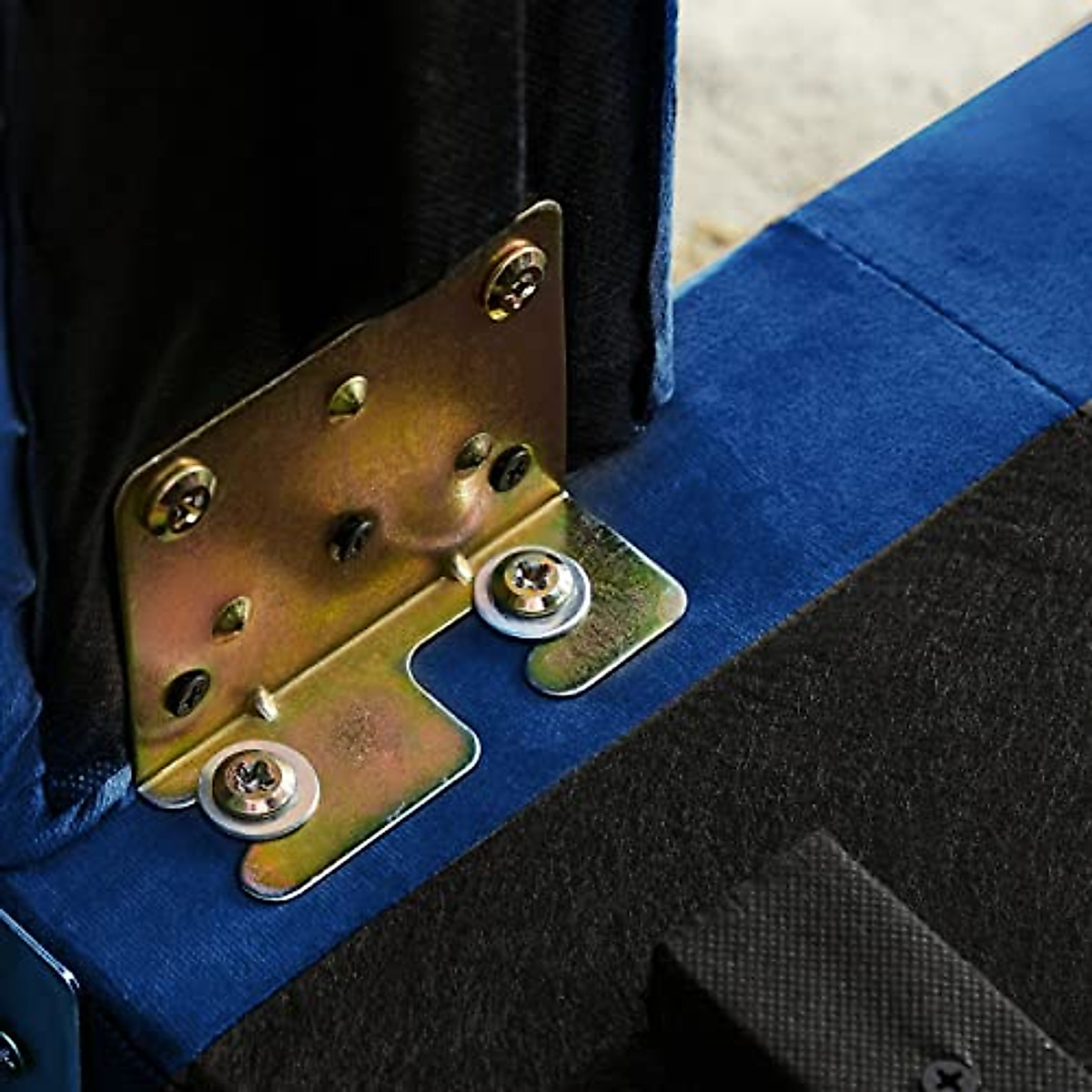 HomSof 82.3" Width Modern Velvet Sofa Jeweled Buttons Tufted Square Arm Couch with 2 Pillows, 3 Seater, Blue(3 Seater)